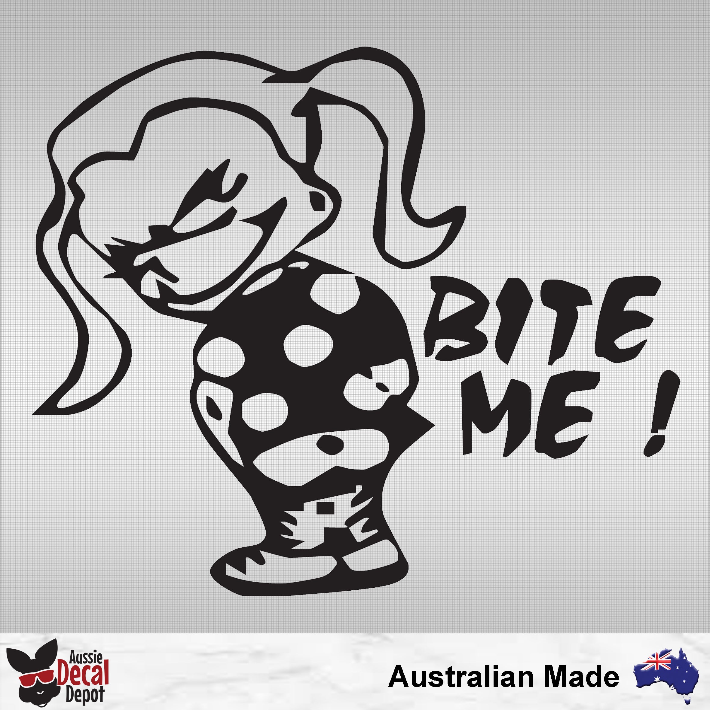 Bite Me Decal – Aussie Decal Depot