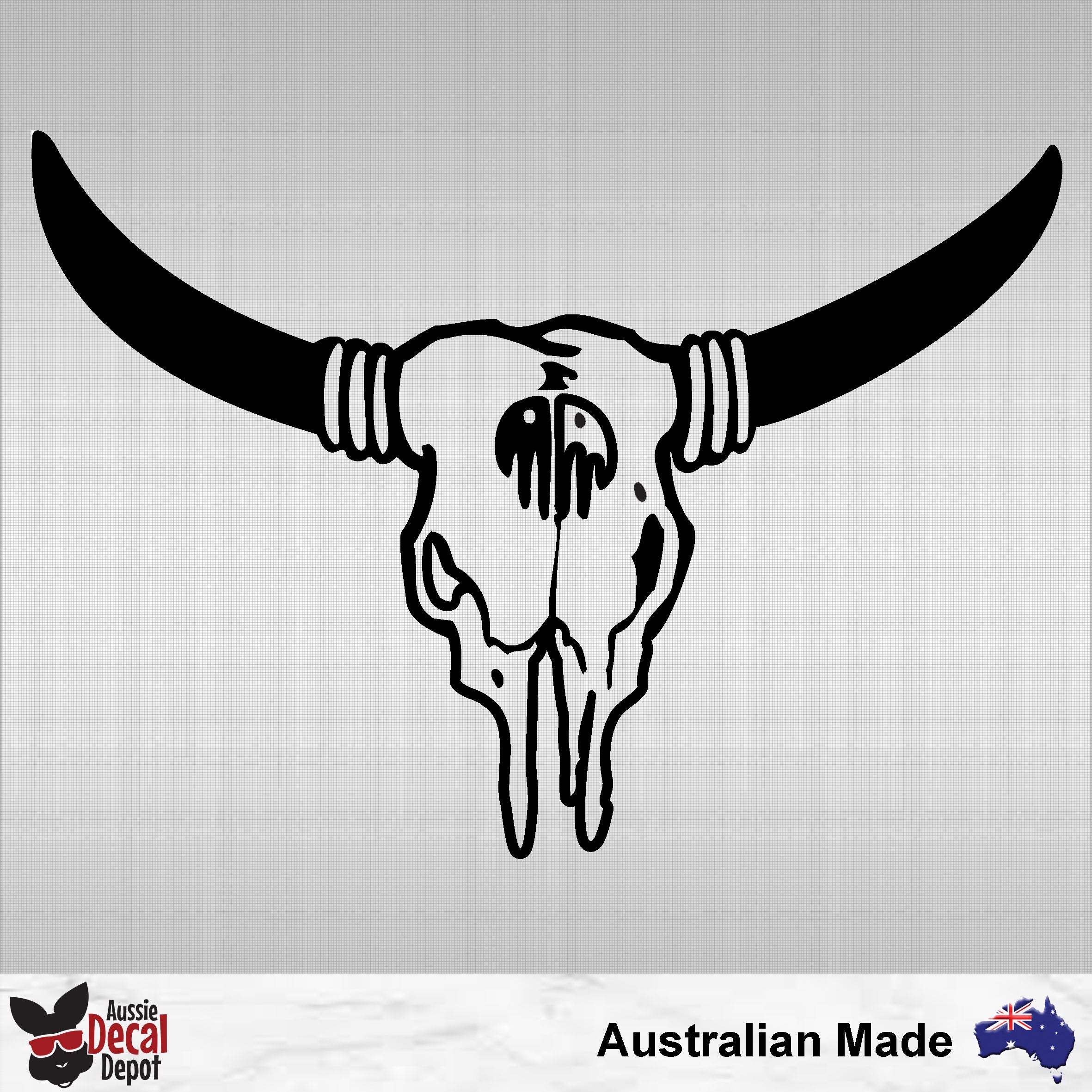 Bull Skull Decal – Aussie Decal Depot