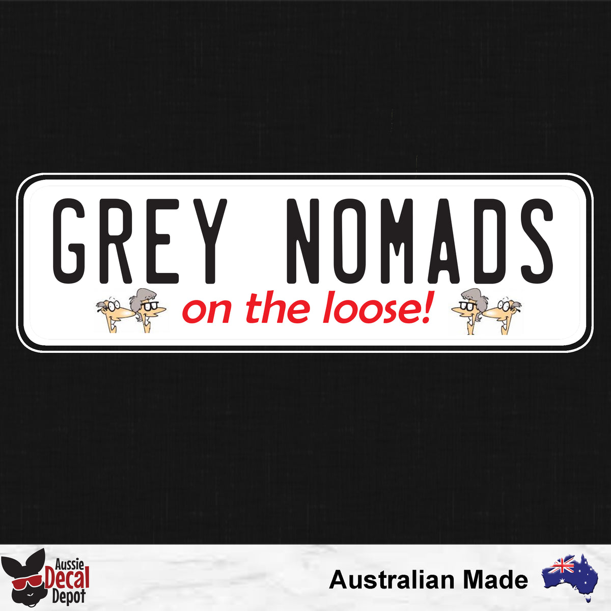 Grey Nomads Sticker – Aussie Decal Depot